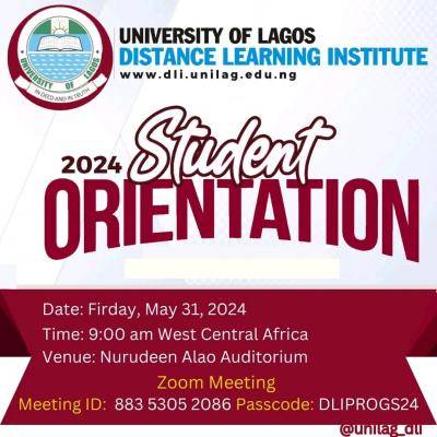 UNILAG DLI Orientation Exercise for 2023/2024 Session