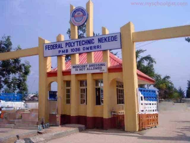 Fed Poly Nekede Supplementary Admission Form, 2023/2024 Session